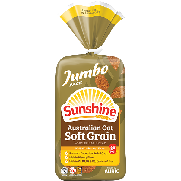 Australian Oat Soft Grain (550g) : Sunshine Bakeries